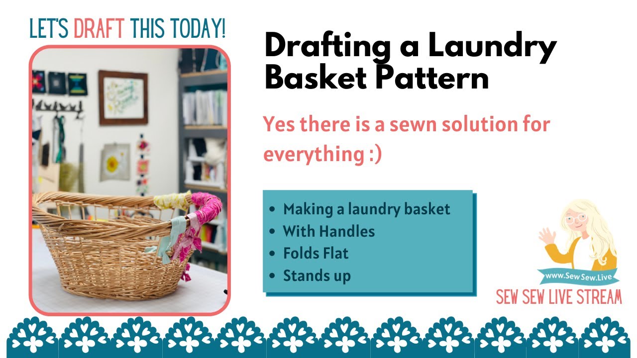 Drafting a Laundry Basket Pattern - YouTube