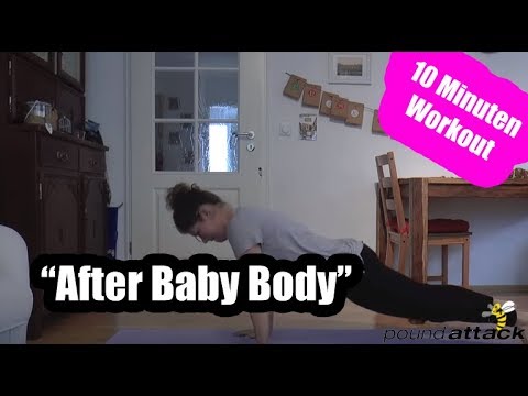 After Baby Body Workout #1 | Fit nach der Schwangerschaft: 10 Minuten ...