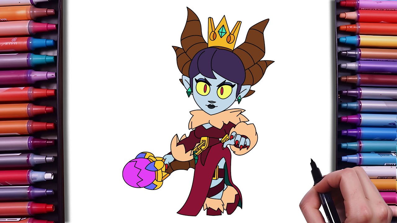 How To Draw Malicious Mandy From Brawl Stars | Mandy New Skin | Step by ...