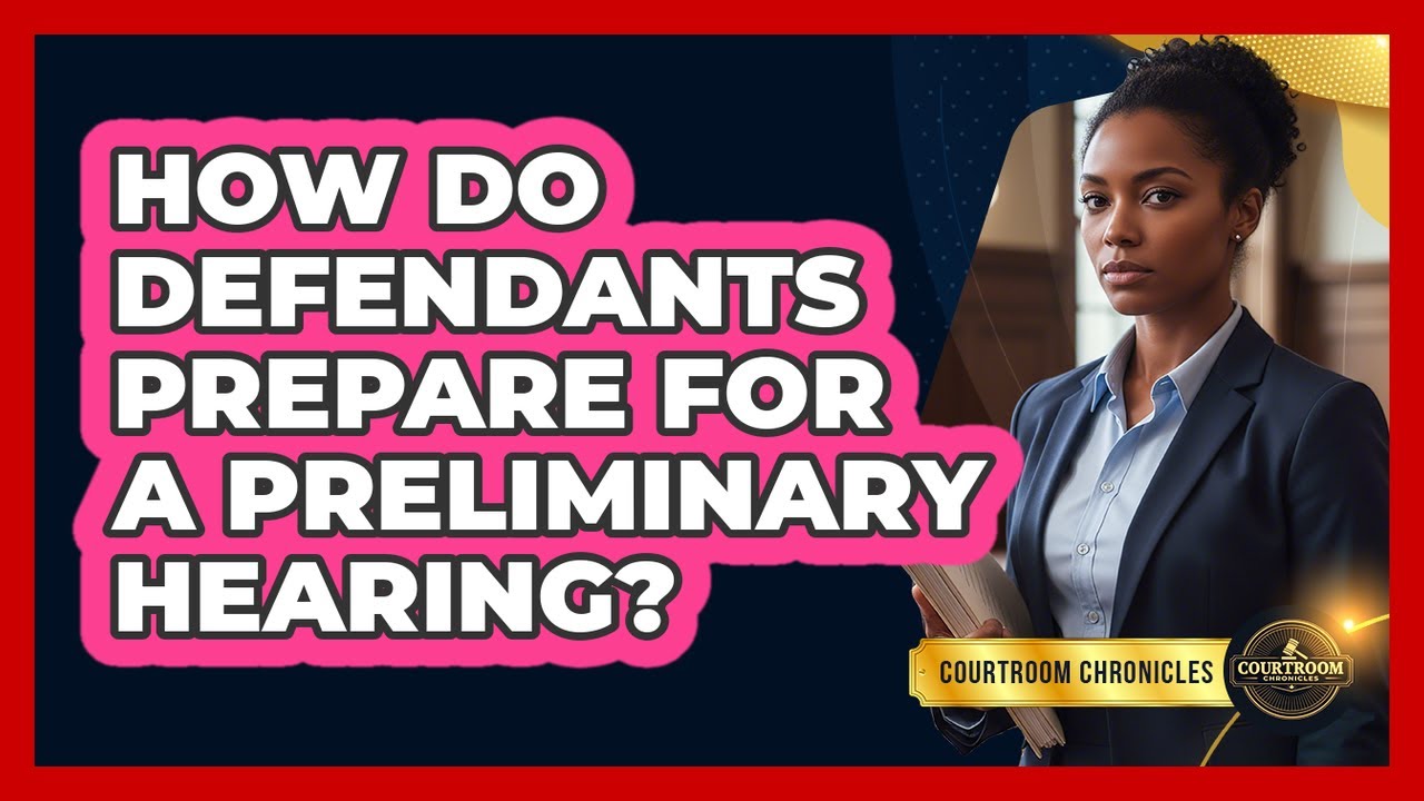 How Do Defendants Prepare for a Preliminary Hearing? - YouTube