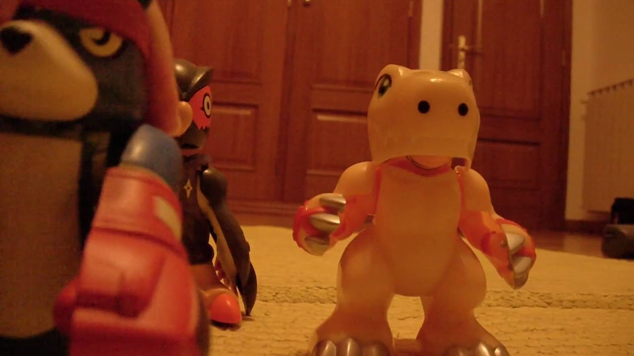 Digimon Agumon-Geogreymon Lightning Digivolving Figure PT-PT - YouTube