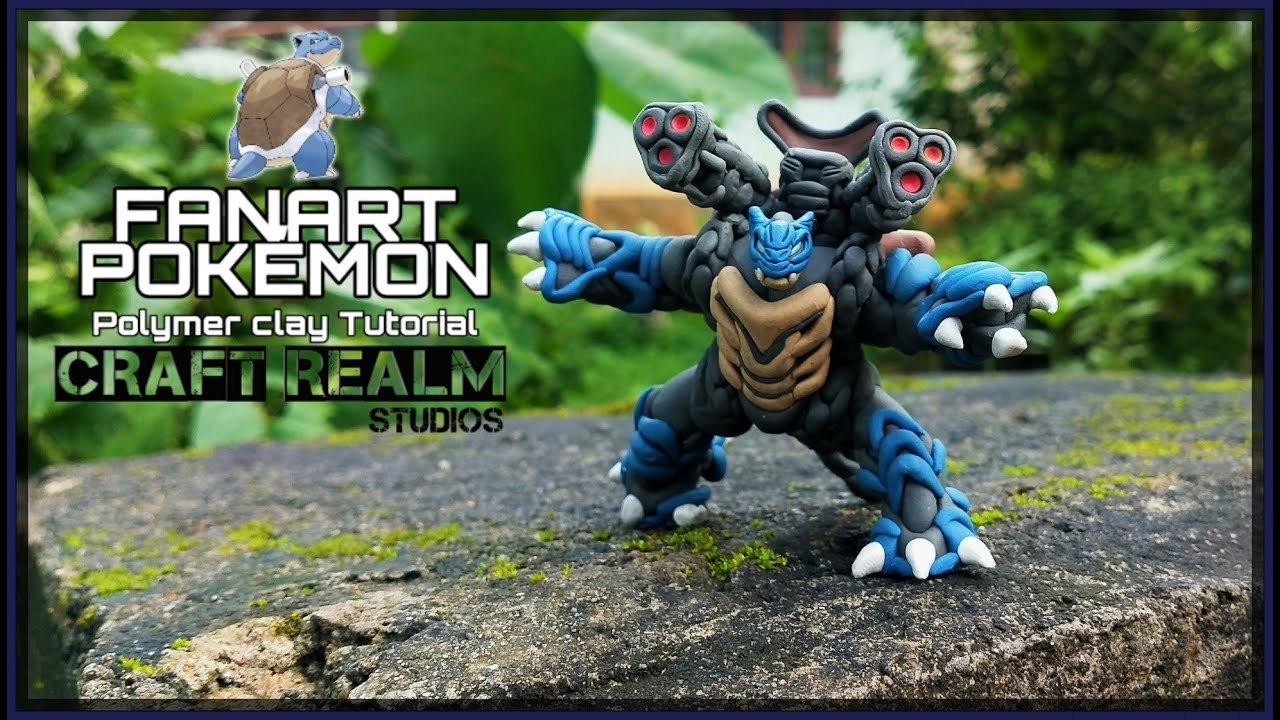 Sculpting Cyborg version of Blastoise with polymer clay | Fanart - YouTube