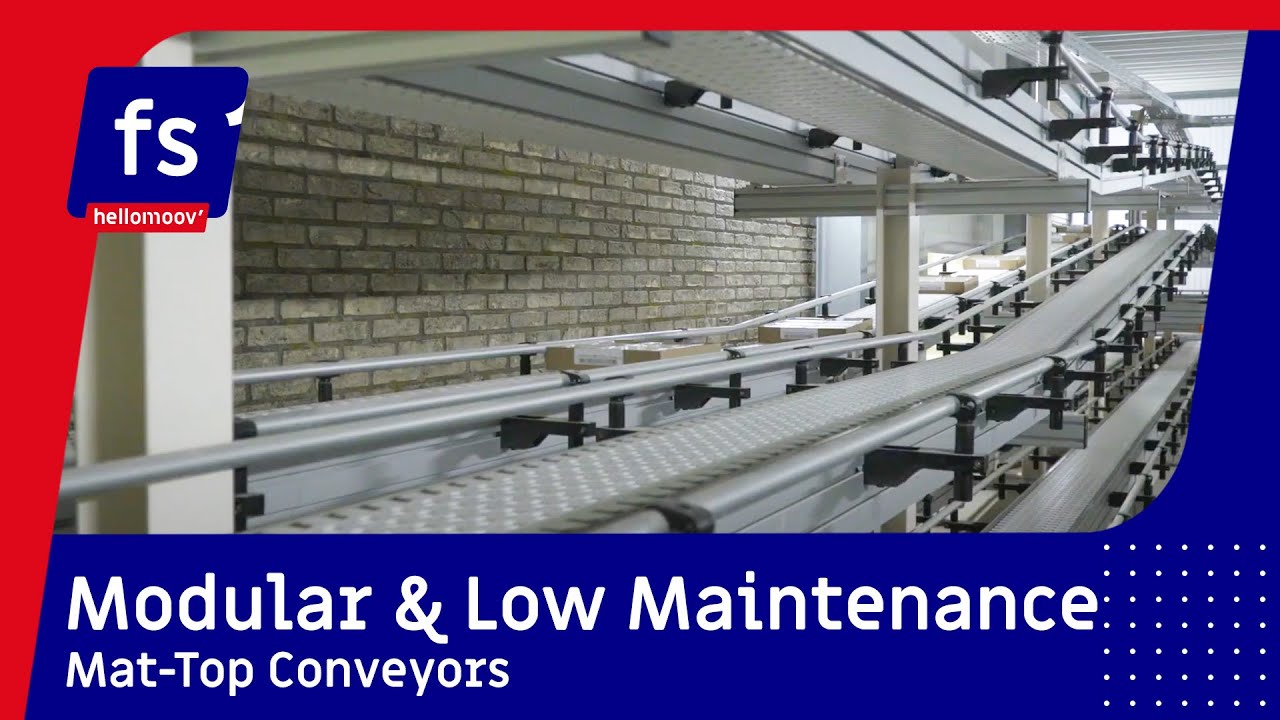 Mat-Top conveyor | Modular & Low Maintenance | FS Solutions - YouTube