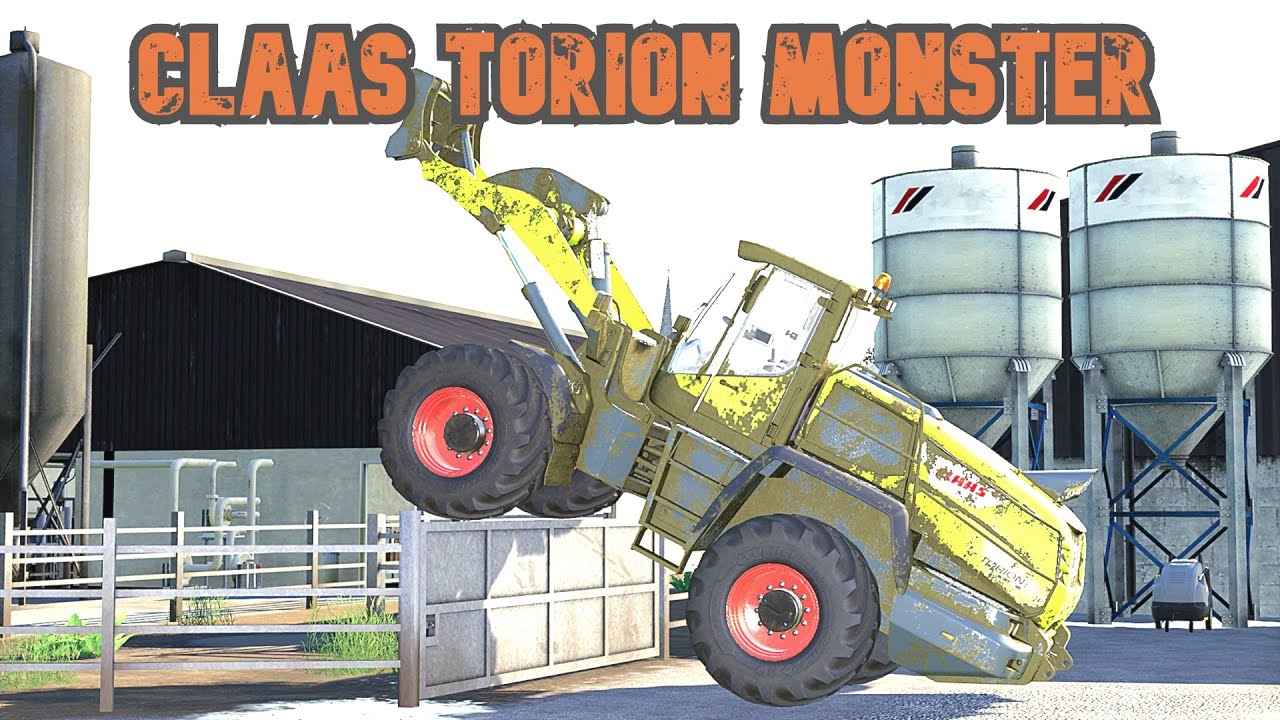 CLAAS Torion MONSTER WHEEL LOADER FARMING SIMULATOR 19 - YouTube