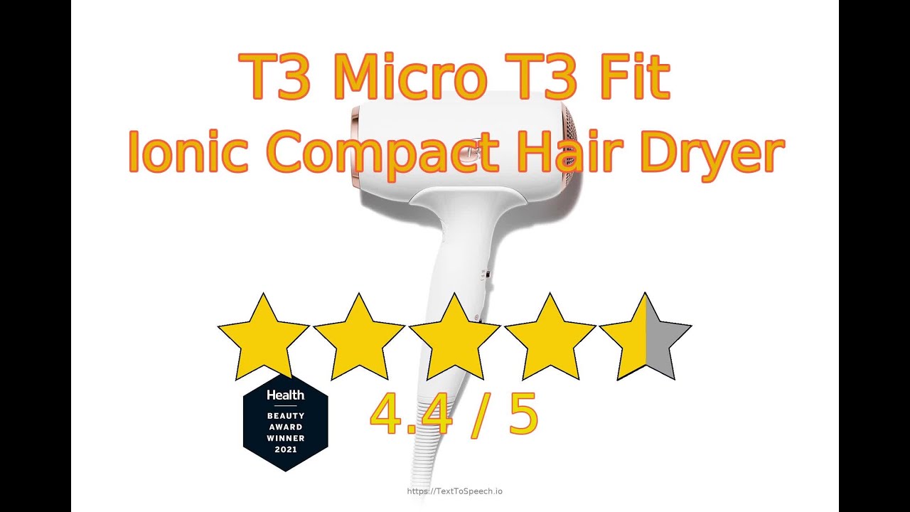 Let's review T3 Micro T3 Fit Ionic Compact Hair Dryer - YouTube