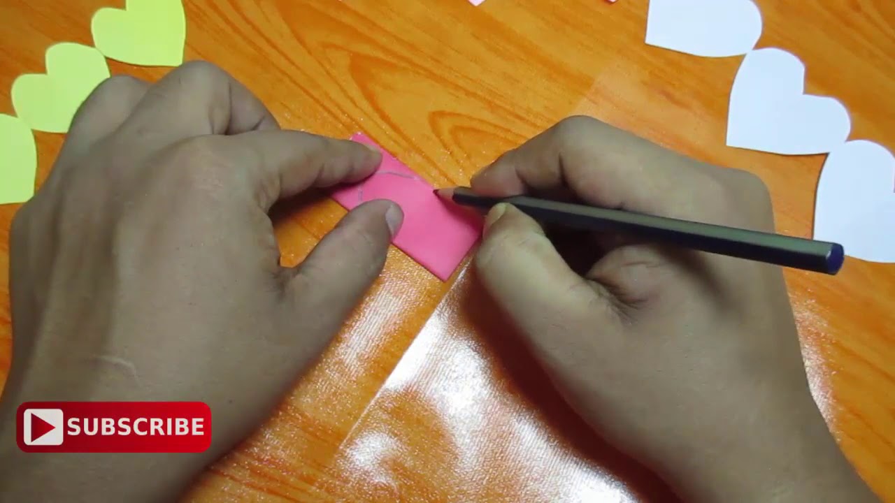 How to make quick and easy paper heart design DIY Crafts Paper Heart ...