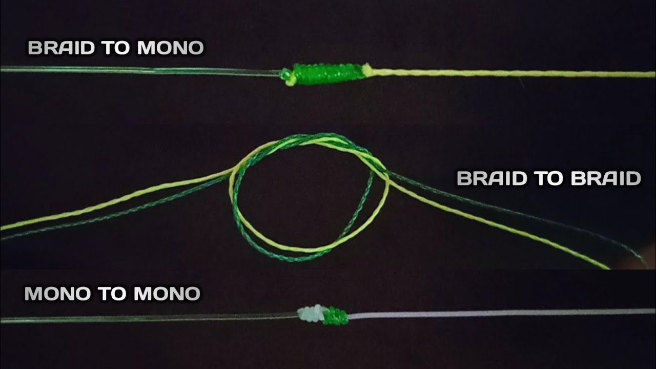 3 cara mudah menyambung Tali pancing || mono to mono, braid to mono ...