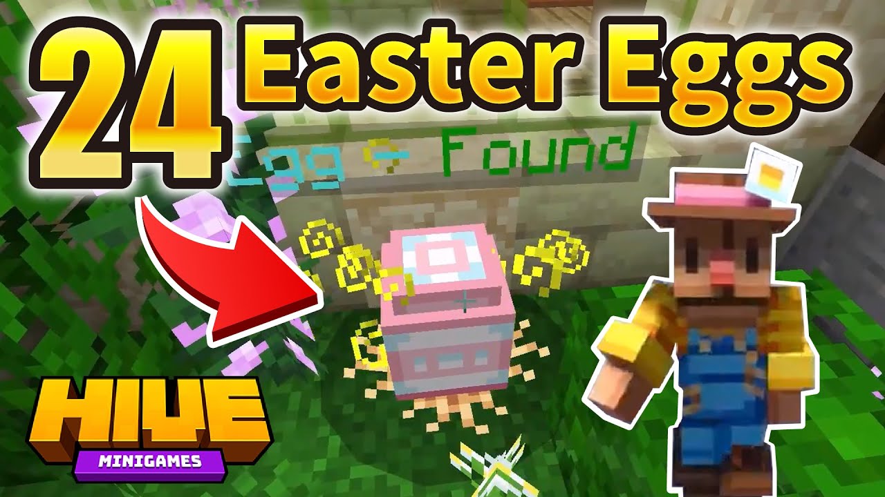 All 24 Easter Egg Hunt Complete Guide! Minecraft The HIVE 2021 - YouTube