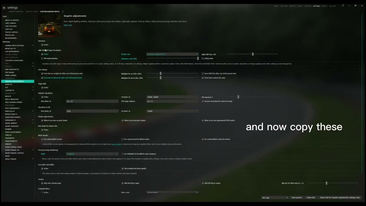 assetto corsa how to fix blurry car interior - YouTube