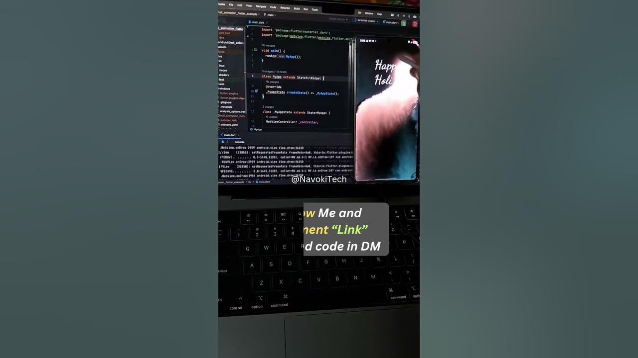 Happy Holi, Comment for Sourde Code #flutter #holi #coding #computerscience #indian #festival ...