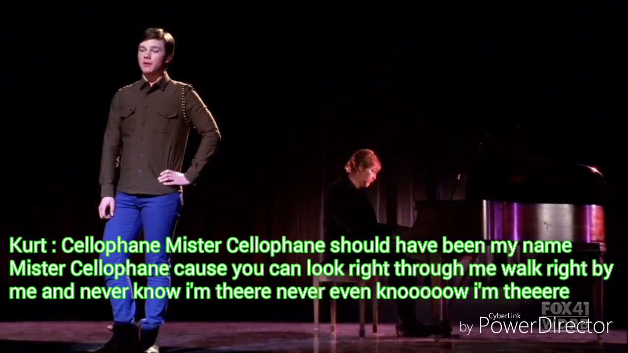Glee Mr. Cellophane Lyrics - YouTube