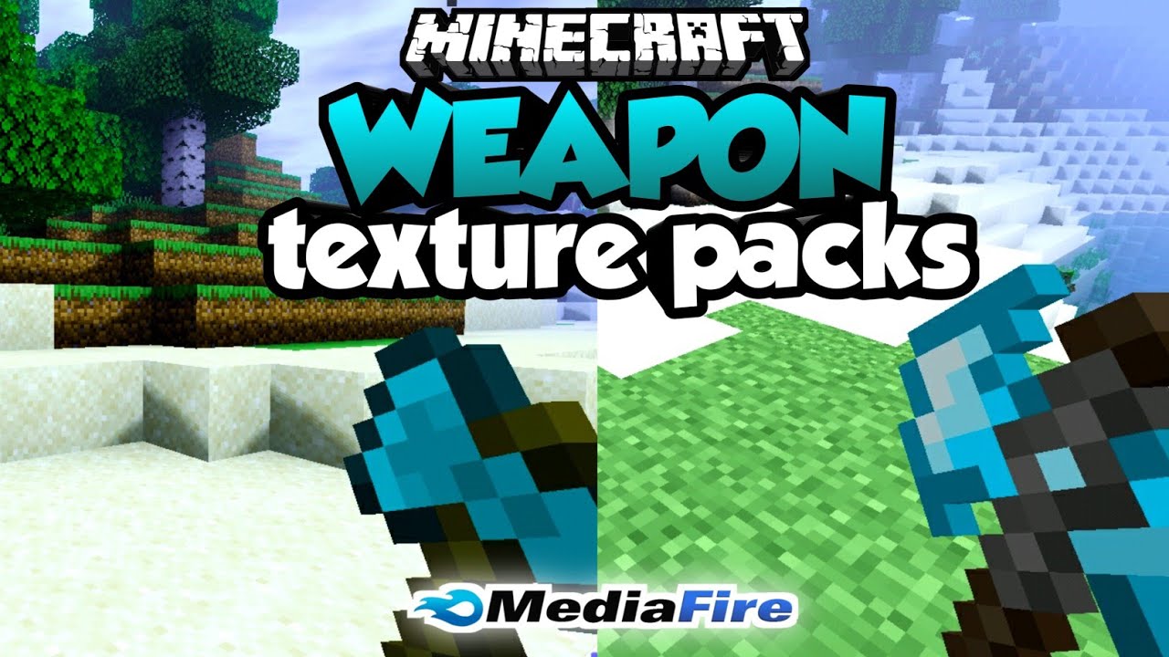 Minecraft bedrock/MCPE weapon texture packs free download link - YouTube