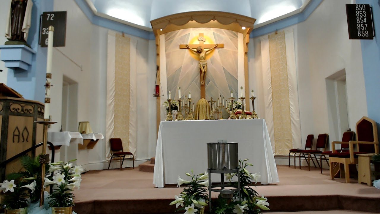 EASTER SUNDAY MASS. At St. Bernard's Catholic Church in Redfield, SD ...