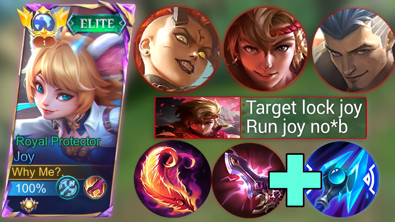 BEST BUILD JOY TO DESTROY THIS 3 ANNOYING HEROES | GLOBAL JOY ONE SHOT ...