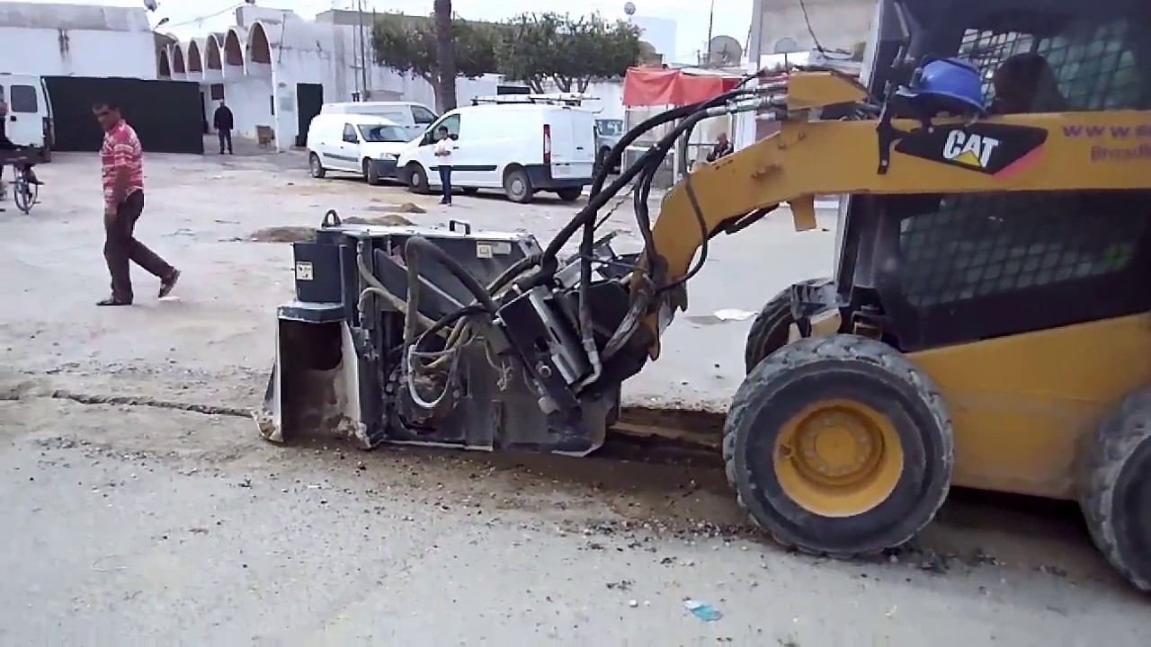 Micro trancheuse ; trancheuse fibre optique - YouTube