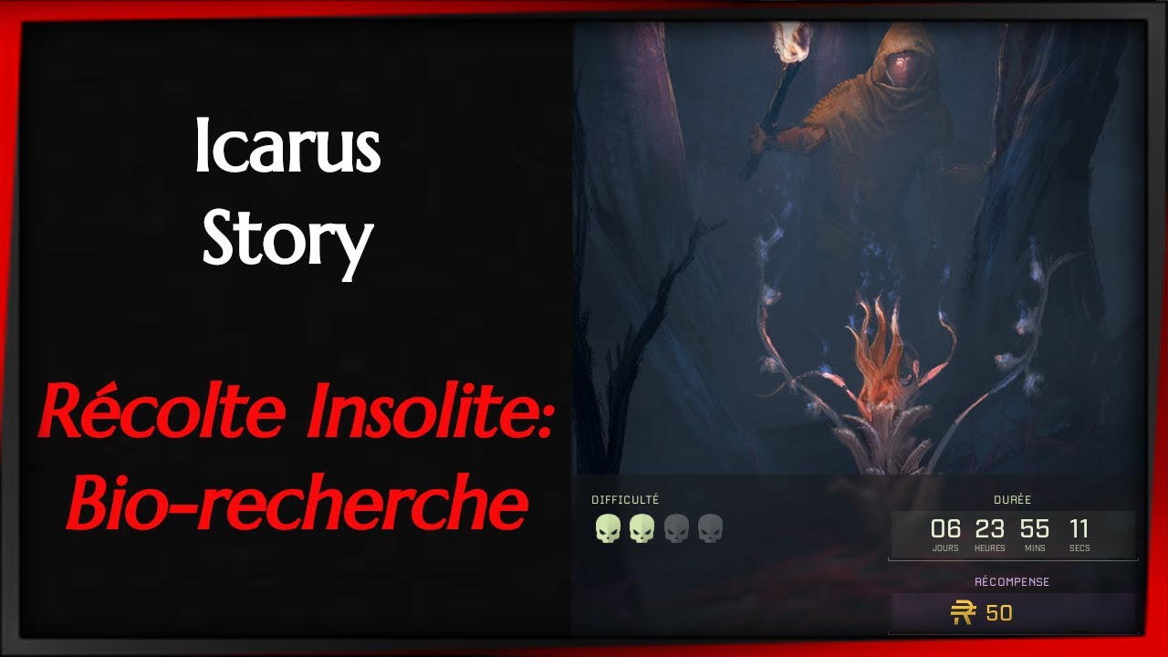 Icarus Story - Récolte insolite: Bio-recherche - YouTube