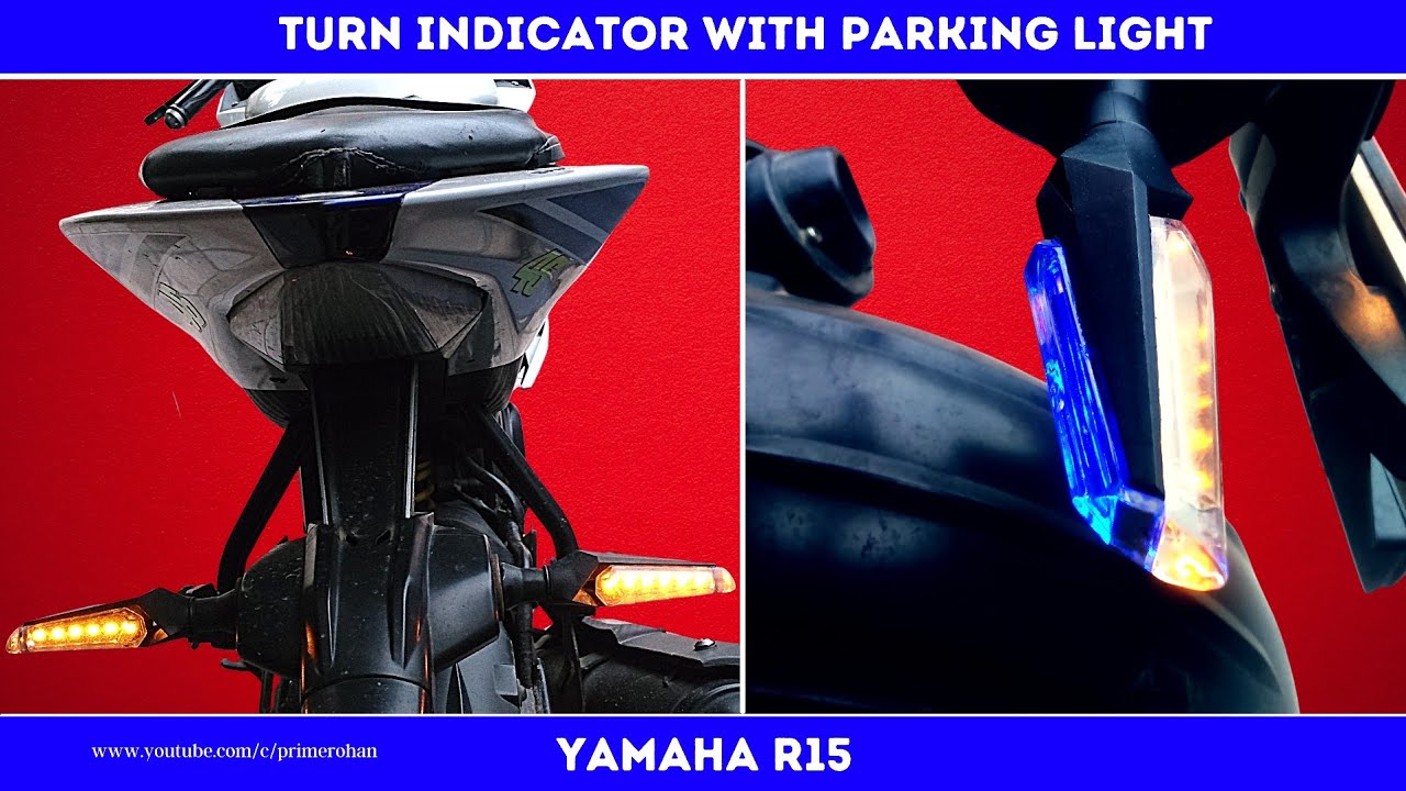 How to install_ |turn-indicator| dual colour in bike_ |yamaha-r15 ...