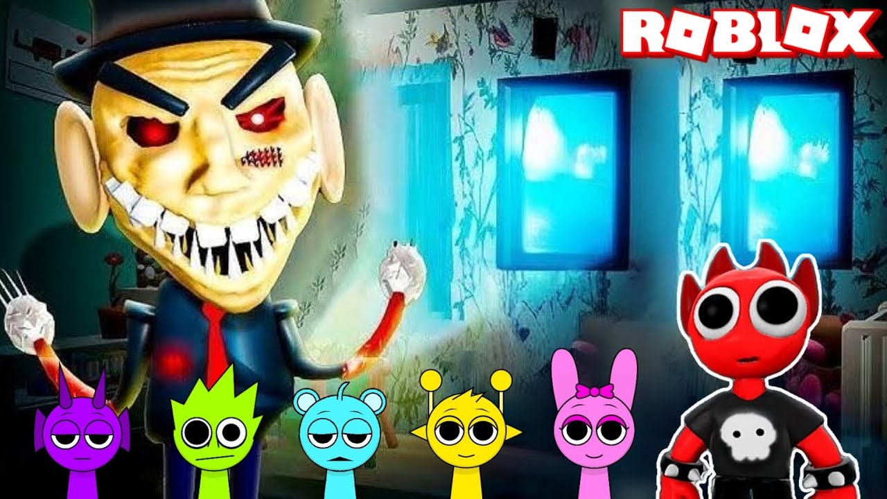 Sprunki Raddy Played Sir Scary Mansion Obby in ROBLOX | Incredibox ...