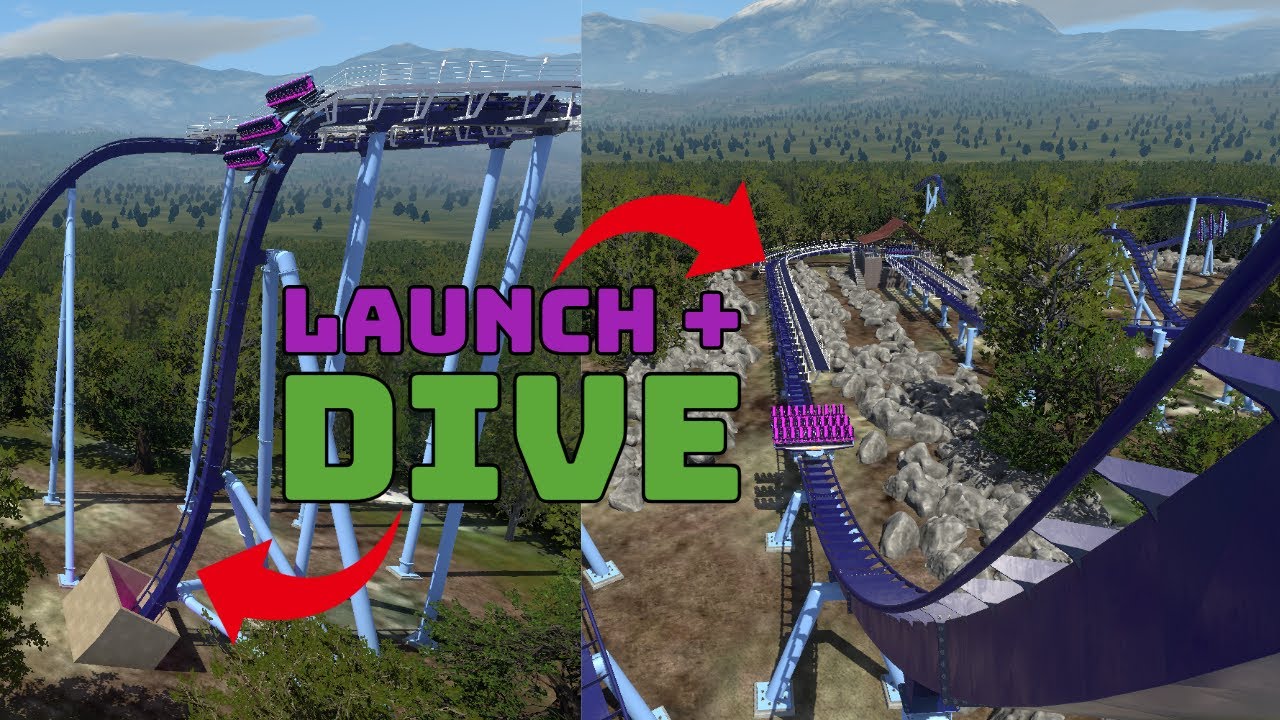 Downforce | NoLimits 2 | FVD++ | B&M Dive Coaster With a Launch - YouTube
