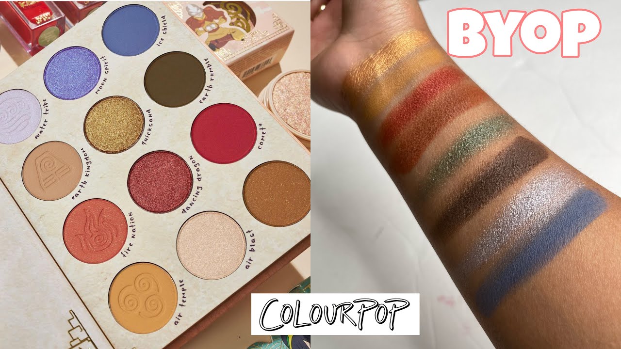 DUPING NEW COLOURPOP X AVATAR: THE LAST AIRBENDER EYESHADOW PALETTE ...