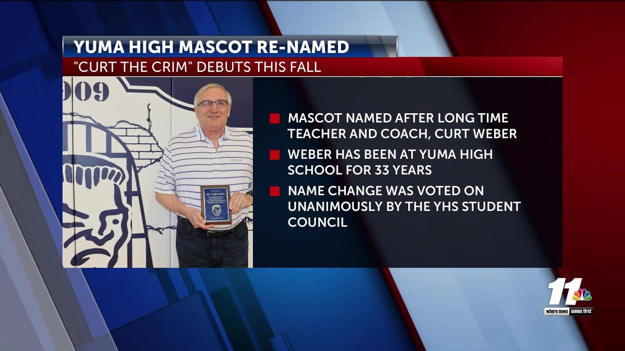 School mascot re-named after longtime Yuma High teacher and coach - YouTube
