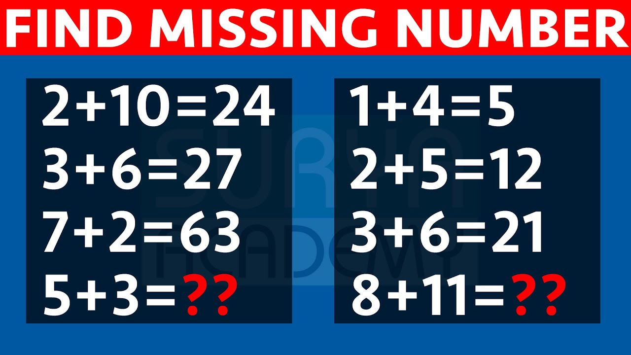 Find The Missing Numbers Reasoning TNPSC BANKING UPSC YouTube find-the-missing-numbers-reasoning-tnpsc-banking-upsc-youtube