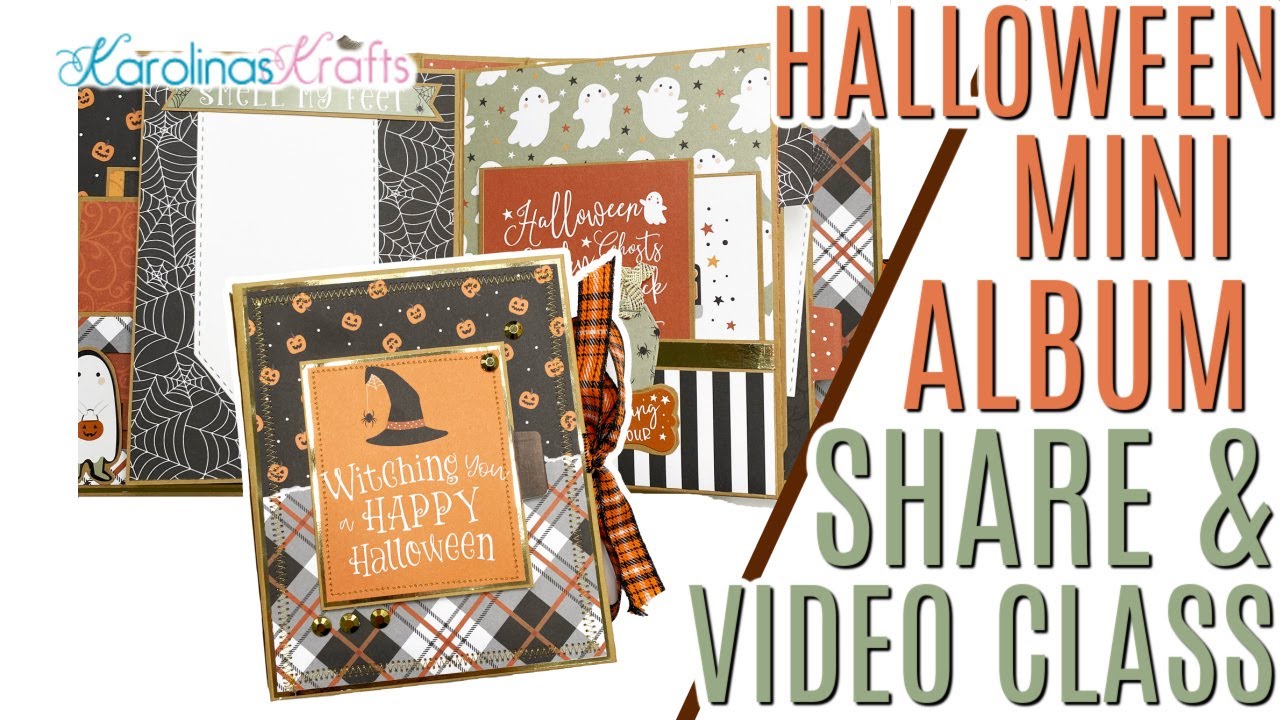 Halloween Mini Album Project Share using Spooky by Echo Park, Halloween ...