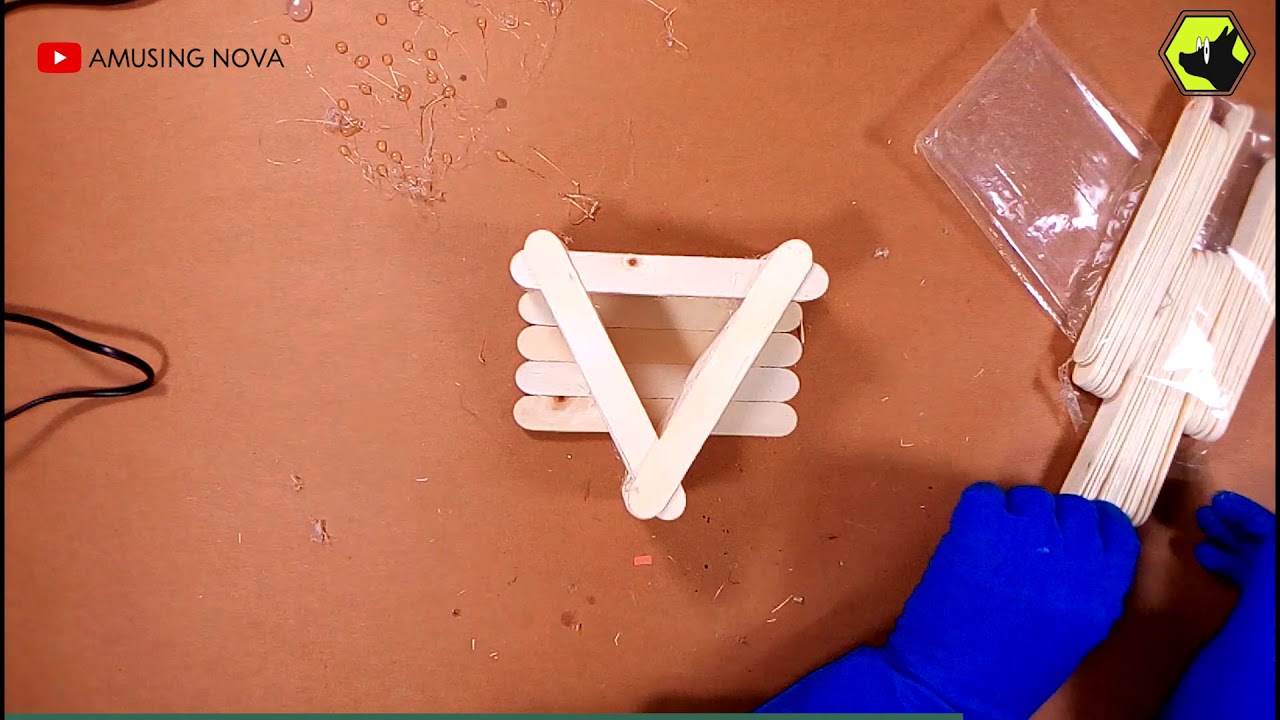 Art & Crafts: Using Sticks For The Idea Of Gift Box - YouTube