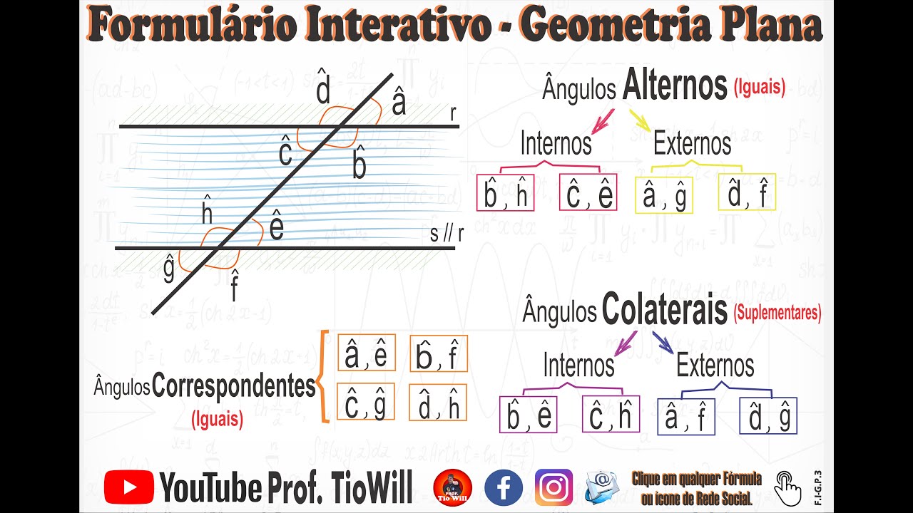 Ângulos correspondentes - YouTube