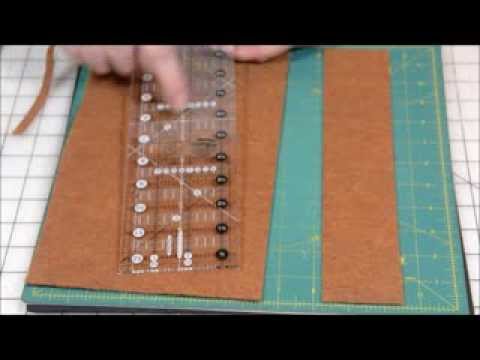 Using the Quick Trim and Circle Ruler to cut half square triangles ...