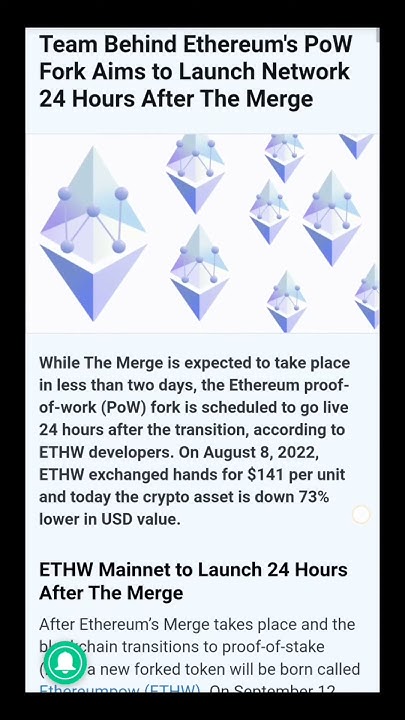 Ethereum's Aims to Launch Network 24 Hours After The Merge | Crypto News | Ethereum Merge # ...