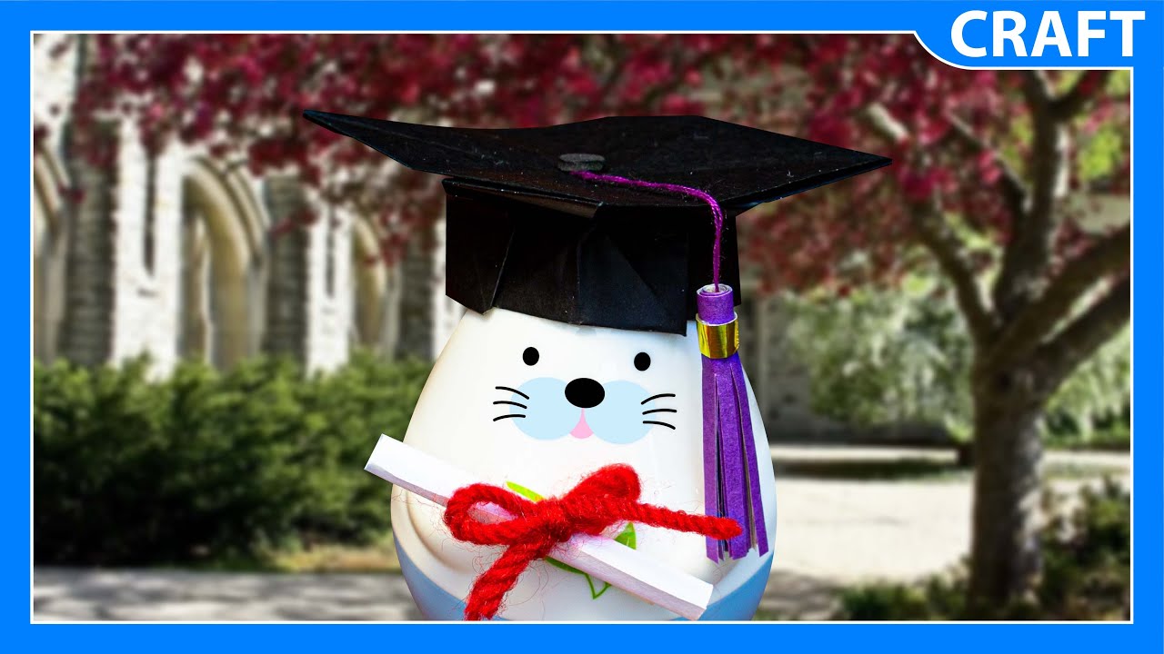 How To Make an Origami Graduation Cap - YouTube