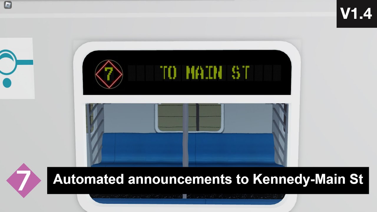 Roblox: PTA 7 Express Train Announcements to Kennedy-Main Street - YouTube