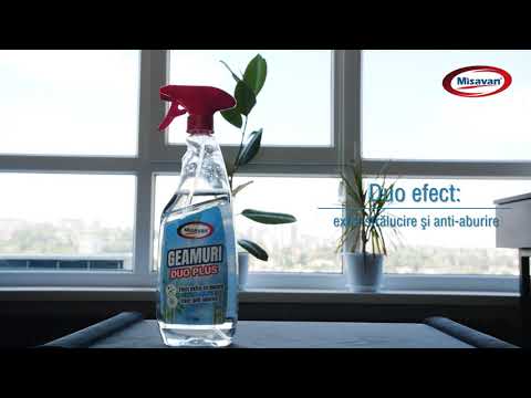 Misavan Duo Plus 750ml: solutie curatare geamuri cu efect anti-aburire ...