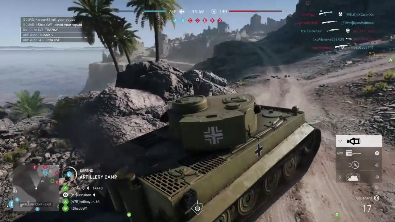 Battlefield™ V Tiger Gameplay - YouTube
