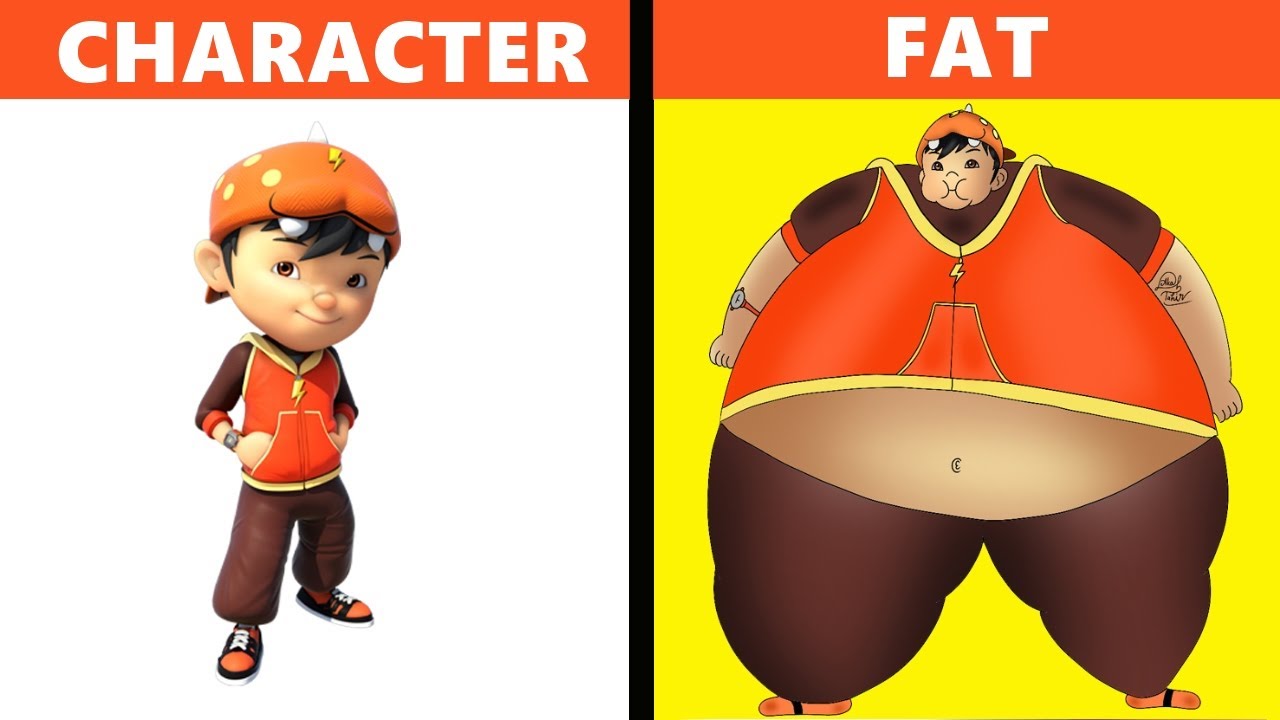 BoBoiBoy Characters Fat Version - YouTube