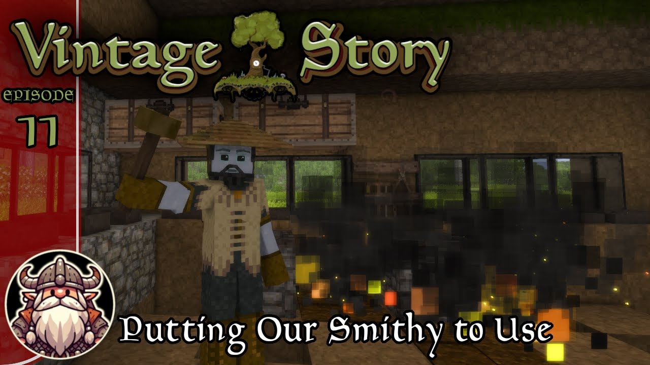 Putting Our Smithy to Use - E11 ║ Vintage Story - YouTube