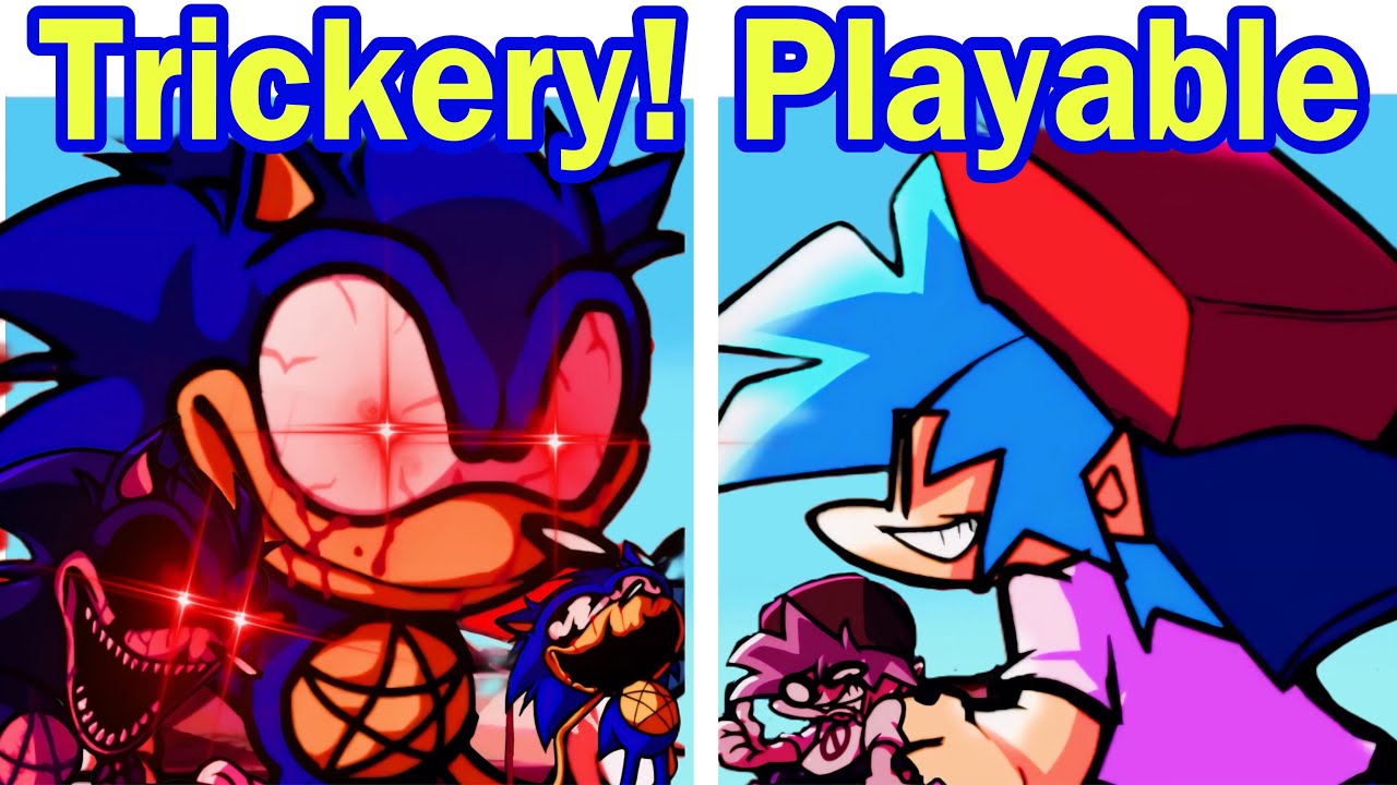 Friday Night Funkin' Official Trickery! Playable | Vs Sonic.EXE (FNF ...