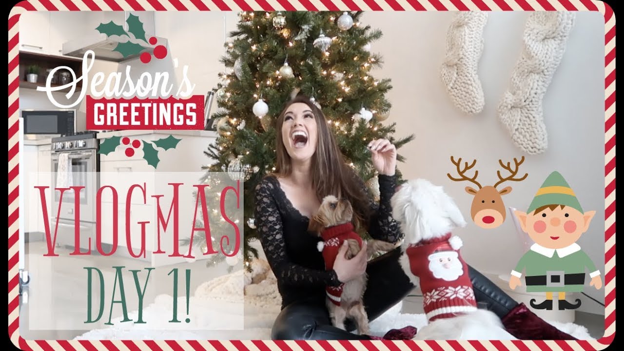 WELCOME TO VLOGMAS! DAY 1 - YouTube