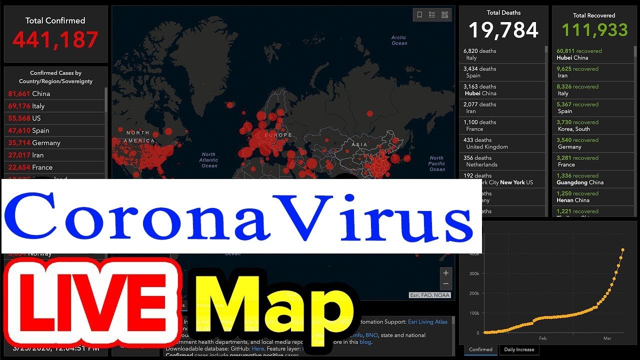 Coronavirus Live Map and realtime counter - Latest worldwide COVID-19 ...