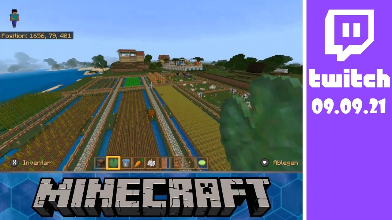Minecraft - Wir bauen die Felder des Bauernhauses 2/2 ...