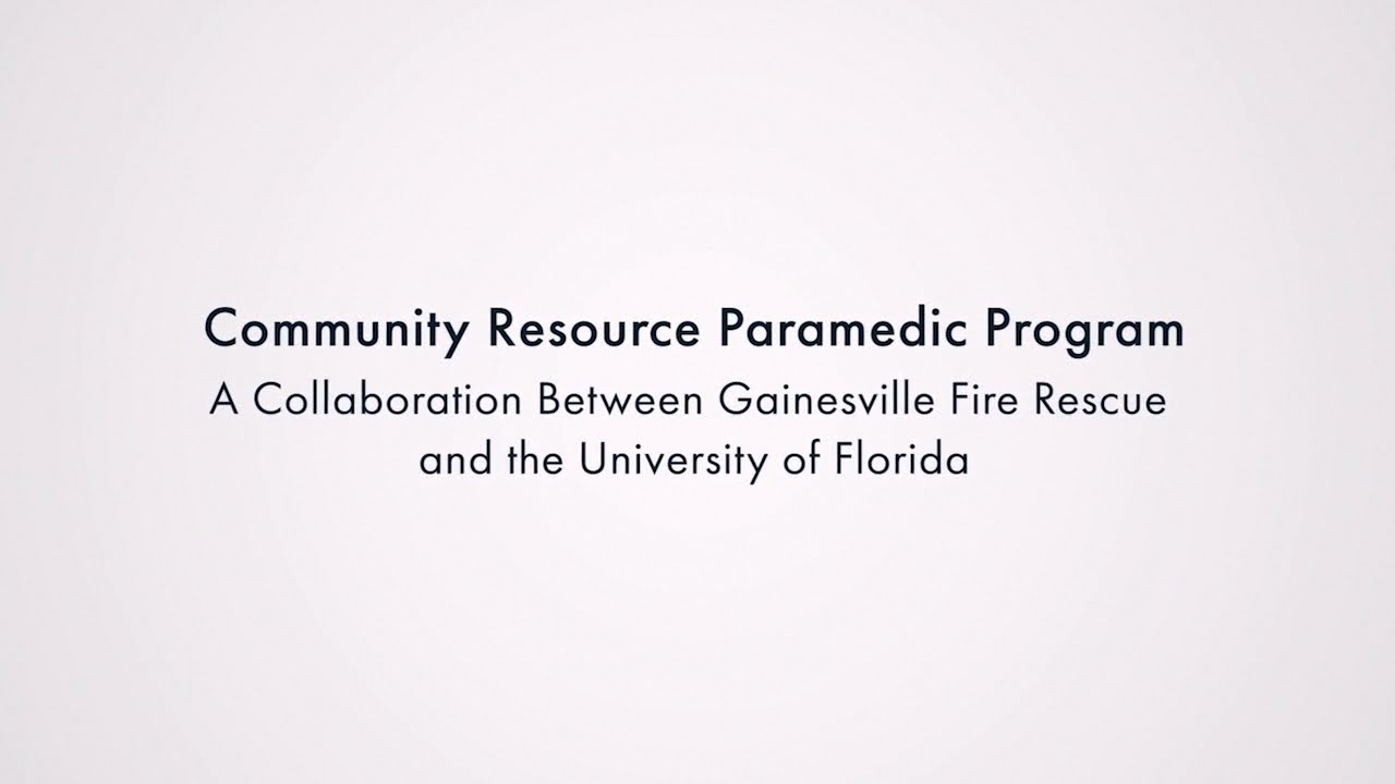 Community Resource Paramedic Program - YouTube