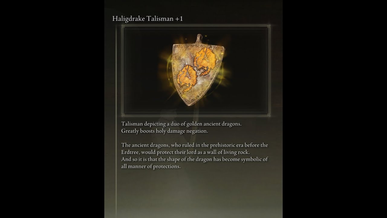 Elden Ring - Haligdrake talisman +1 and Crucible scale talisman location - YouTube