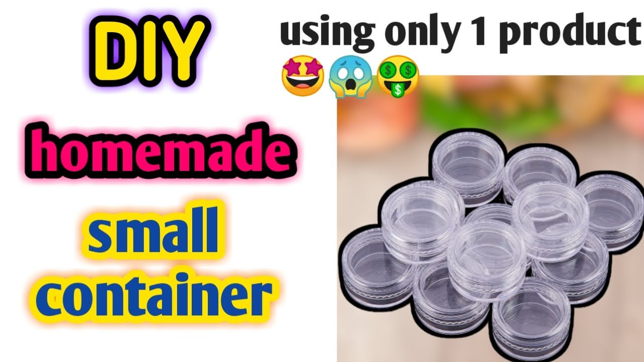 How to make small container at home|1 ingredient container|diy homemade ...