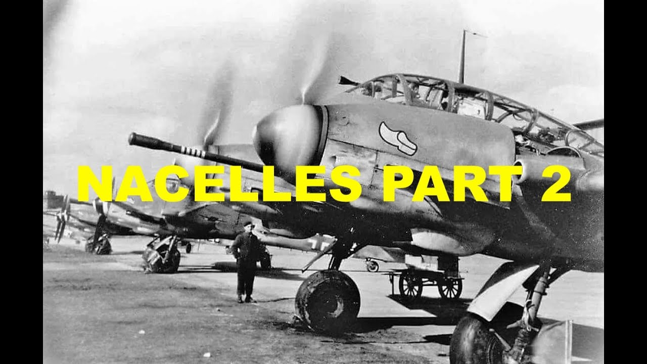 Me-410 Paper Card Model Part 14: More Nacelles - YouTube