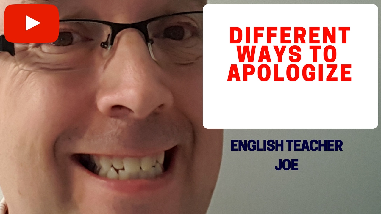 Learn English: Different Ways To Apologize - YouTube
