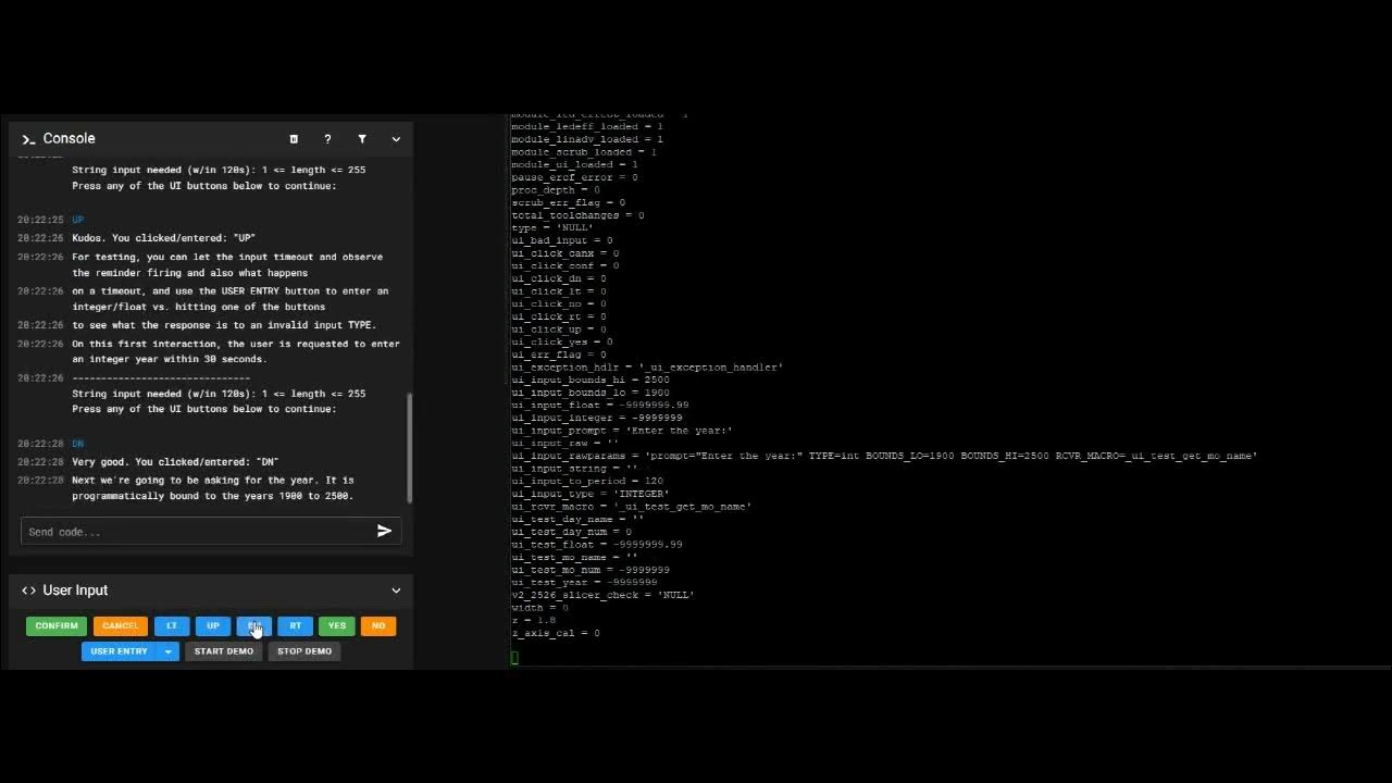 Klipper Runtime User Interactions Via Web Ui Console Mainsail Youtube
