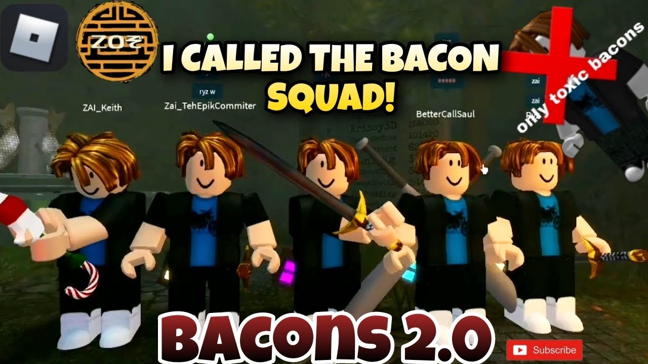 I CALL THE BACON SQUAD IN ROBLOX ZO SAMURAI!! | SERVER RAID!! | BACONS ...