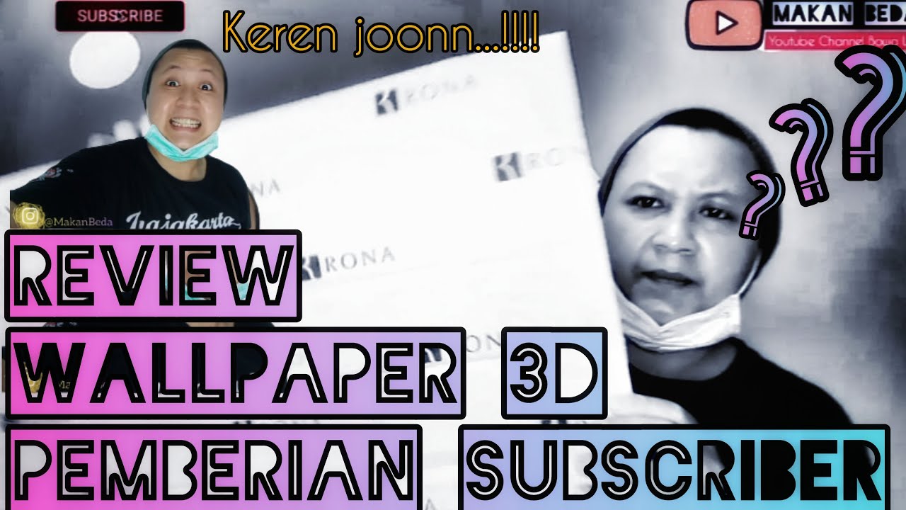 New Studio Makan Beda|| Wallpaper 3D pemberian dari subscriber - YouTube