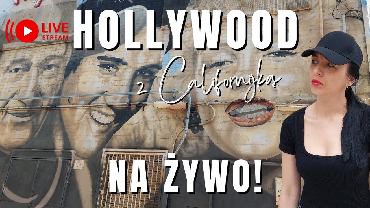 🔴 HOLLYWOOD - LIVE! JEDYNY taki KANAŁ na POLSKIM YouTube pokazujący USA ...